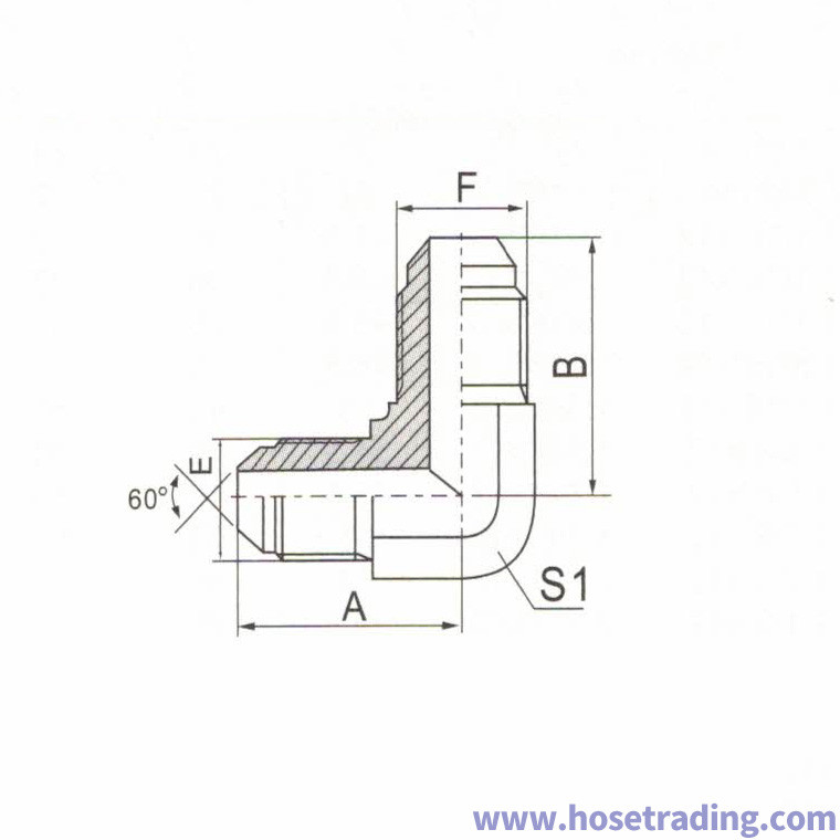 90° Elbow JIC Male 74° Cone