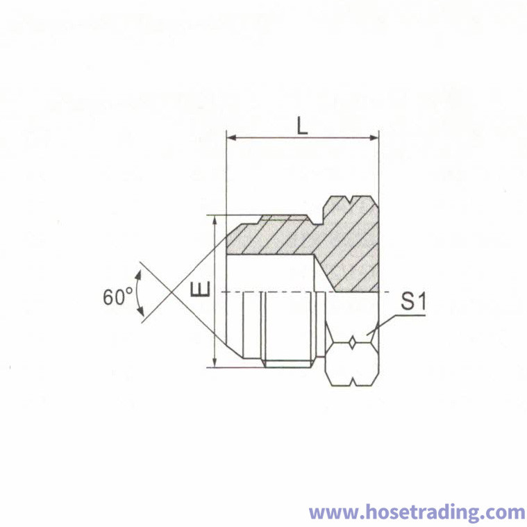 JIS Gas Male 60° Cone Plug