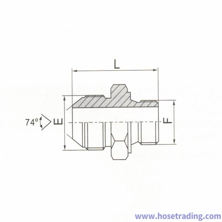 Metric Thread 74° Cone Flared Tube Fittings